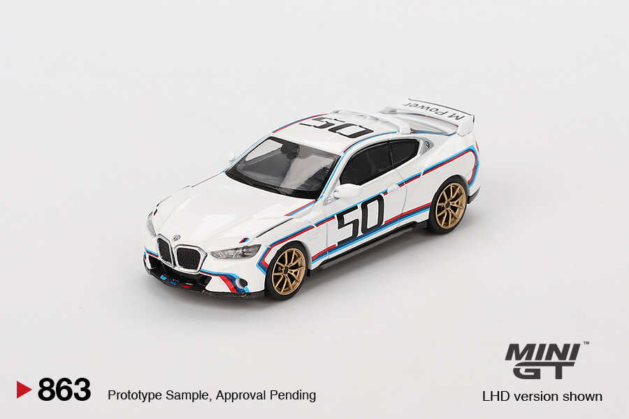 Mini GT1/64 BMW 3 CSL WHITE — Nita Toys